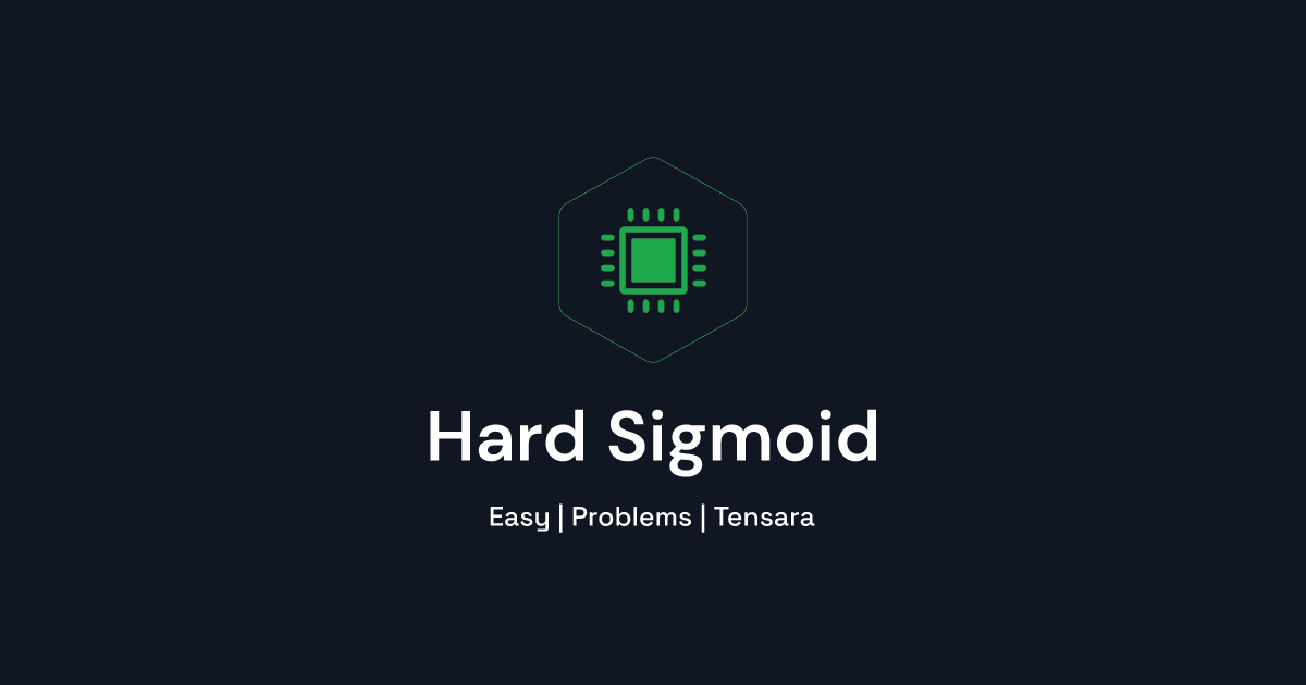 Hard Sigmoid | Tensara