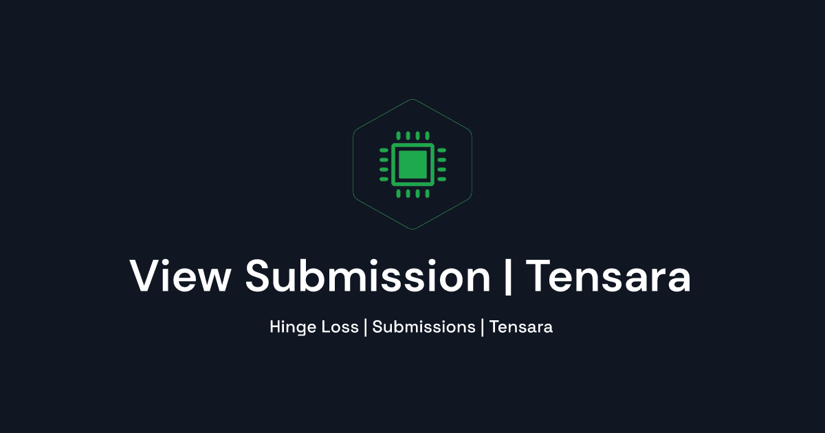 View Hinge Loss submission (506.90 GFLOPS) | Tensara